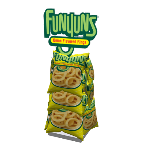 Second Life Marketplace - Funyuns Bag Giver Counter Display Second Life Marketplace - Funyuns Bag Giver Counter Display
